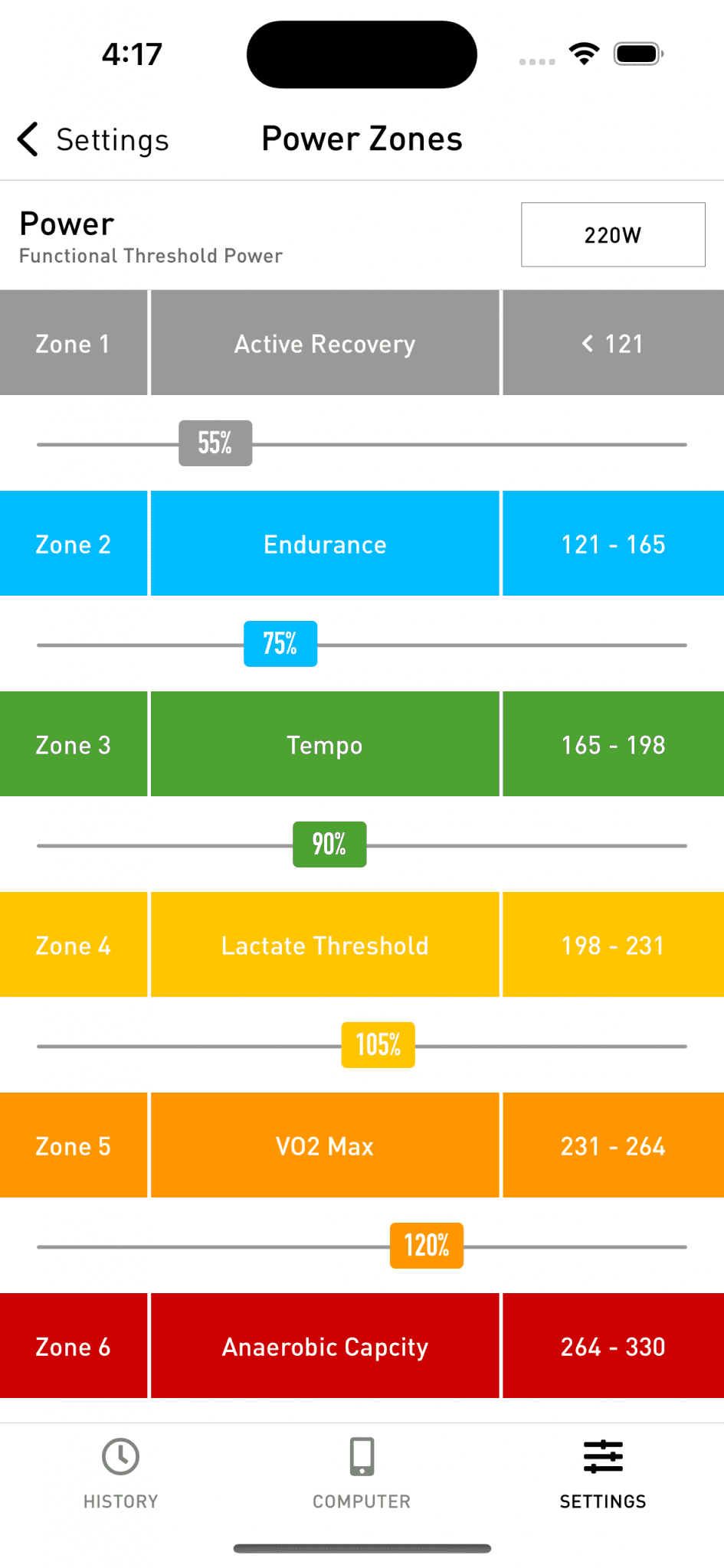 Cadence 1.7.8 adds Custom Heart Rate and Power Zones and More