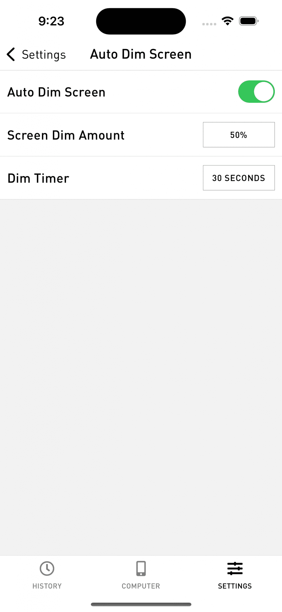 Cadence 1.7.23 Adds Auto Dim Screen Feature