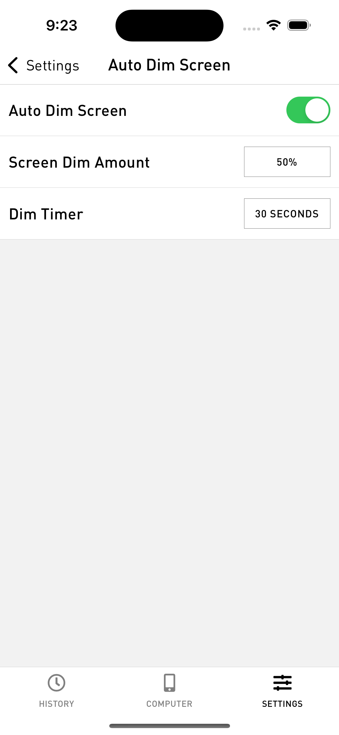 Cadence 1.7.23 Adds Auto Dim Screen Feature