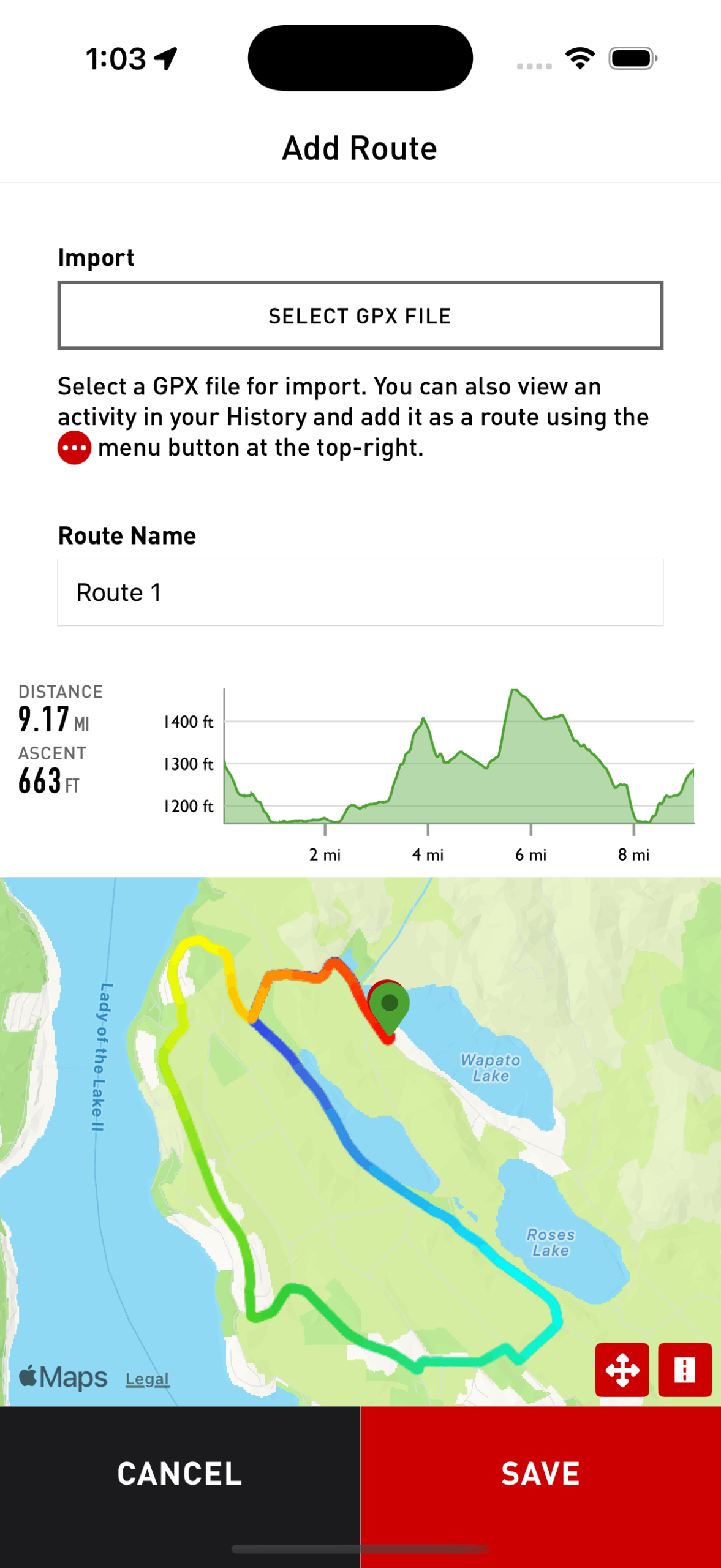 How do I import route .gpx files into Cadence? - Cadence